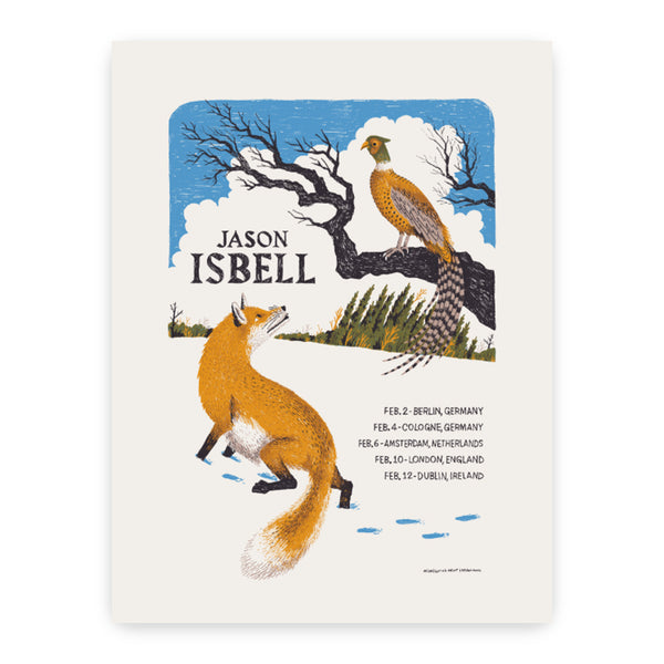 Jason Isbell 2025 EU/UK Tour Poster – Bingo Merch