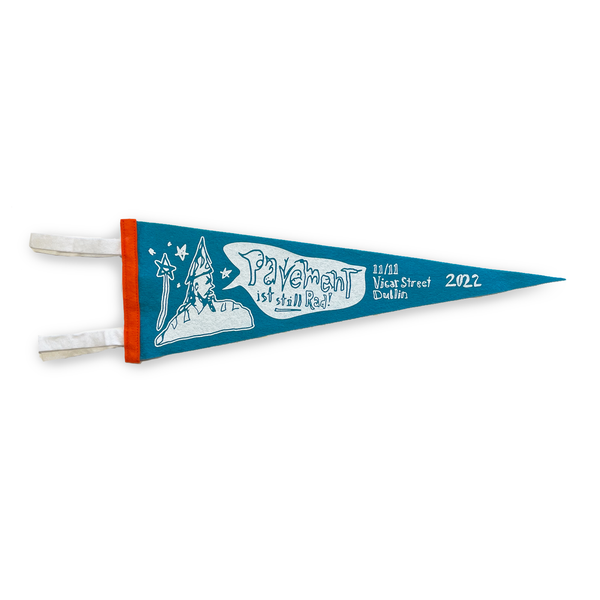 Pavement Vicar Street Dublin 2022 Tour Pennant Blue – Bingo Merch